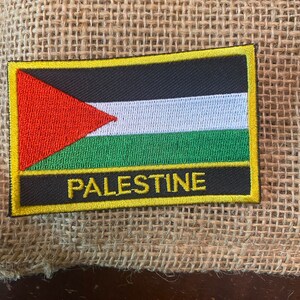 Palestine Flag Patch Pro-palestine Patch Embroidered Patch Solidarity With Palestine let Gaza ...