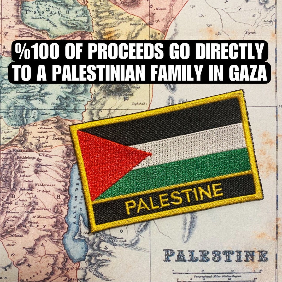Palestine Flag Patch Pro-palestine Patch Embroidered Patch Solidarity With Palestine let Gaza ...