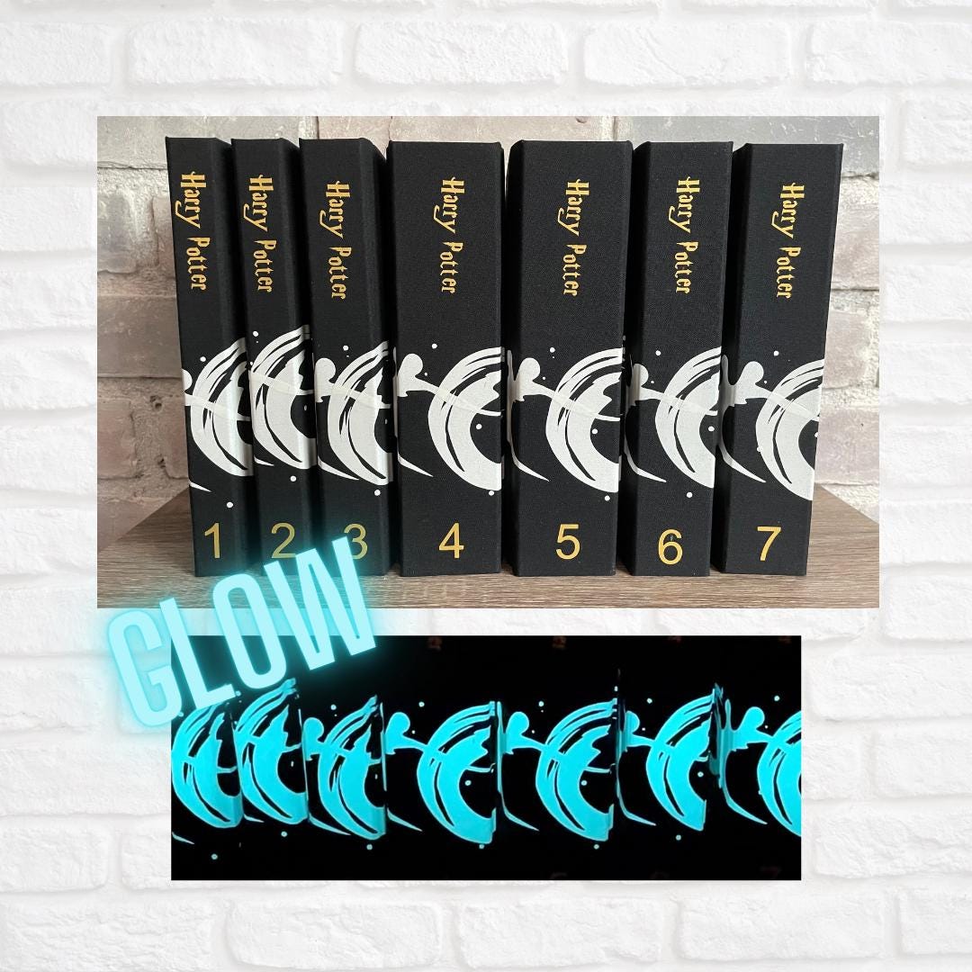 Glow Harry Potter 7 Book Set by J.K. Rowling Rebound Hardcover Books ...