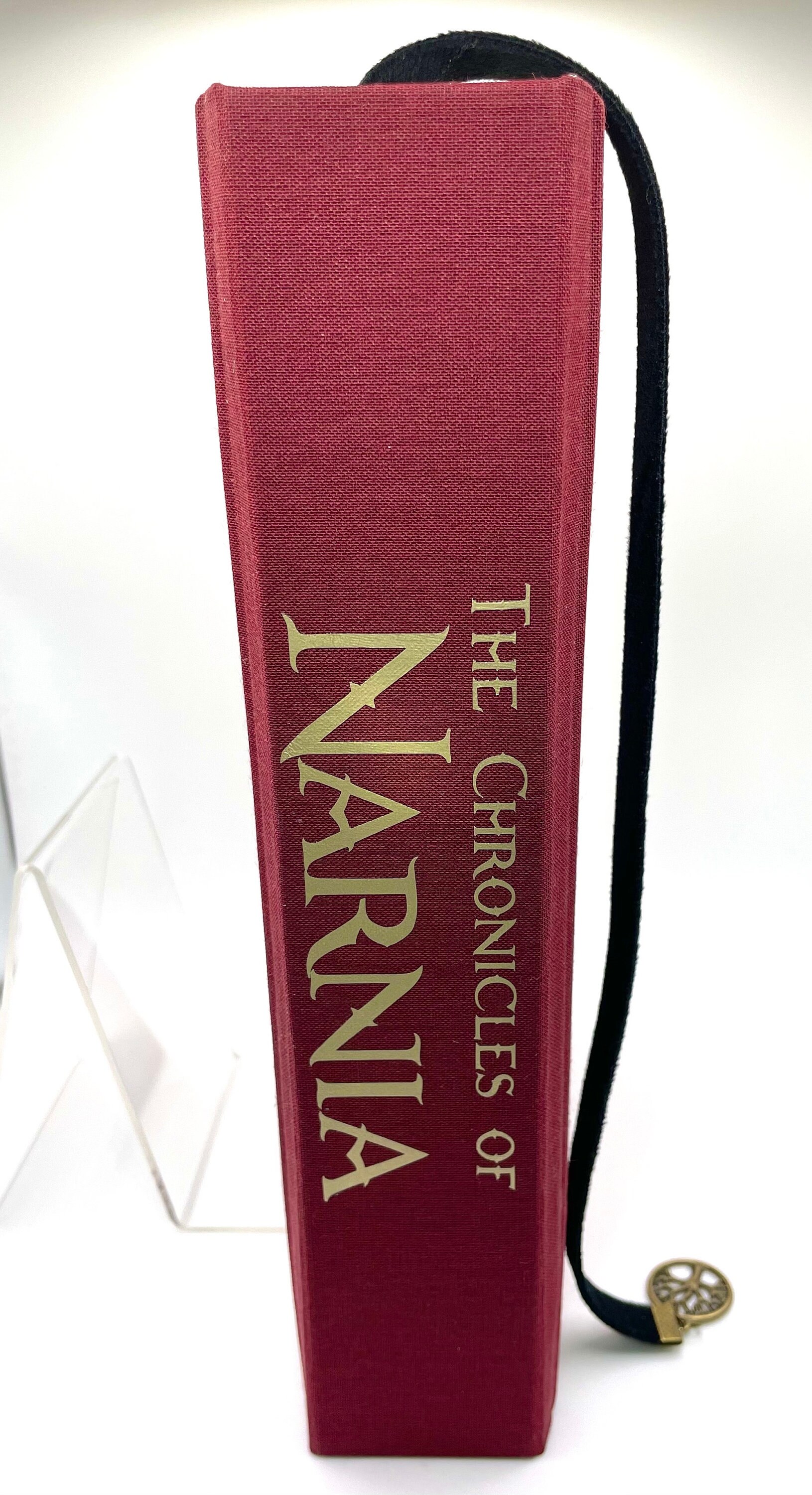 The Chronicles of Narnia by C.S. Lewis Rebound Book, Hardcover Handmade ...