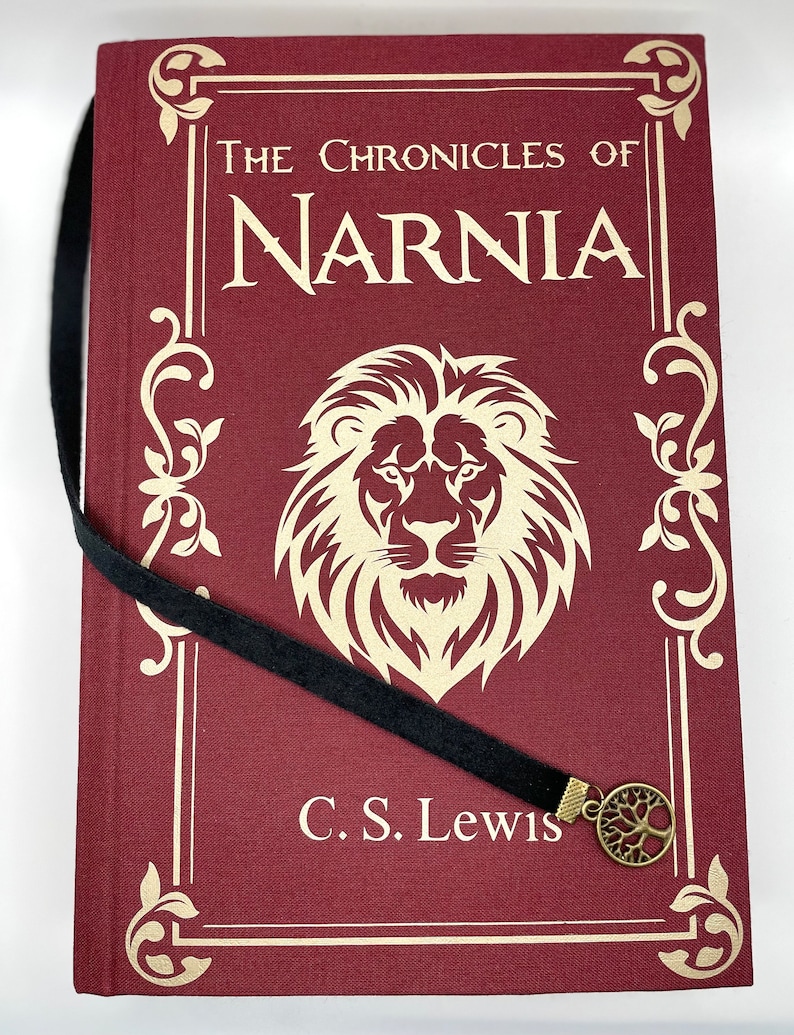 The Chronicles of Narnia by C.S. Lewis Rebound Book, Hardcover Handmade ...