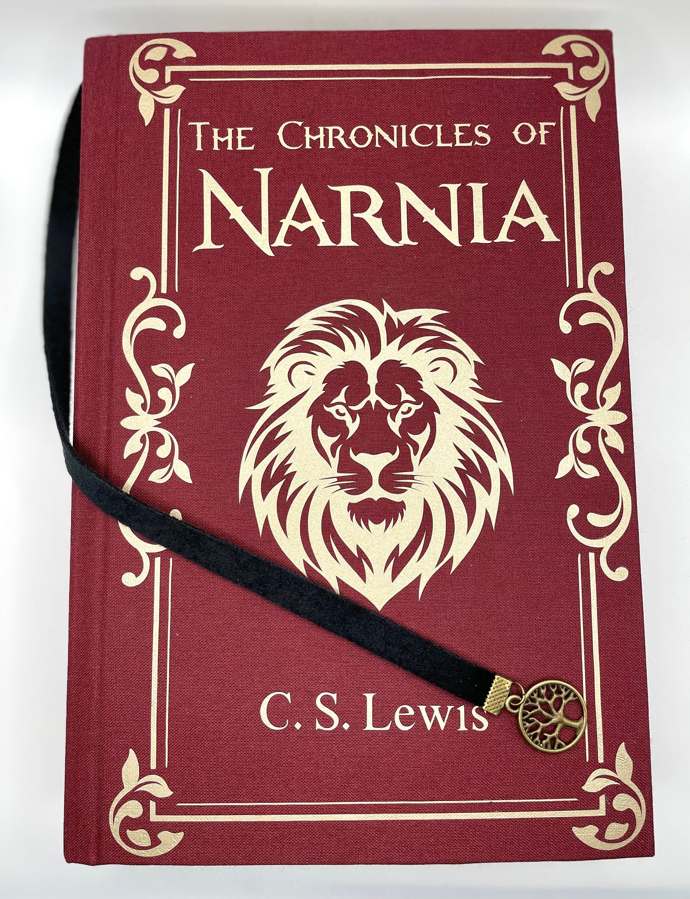 The Chronicles of Narnia by C.S. Lewis Rebound Book, Hardcover Handmade ...