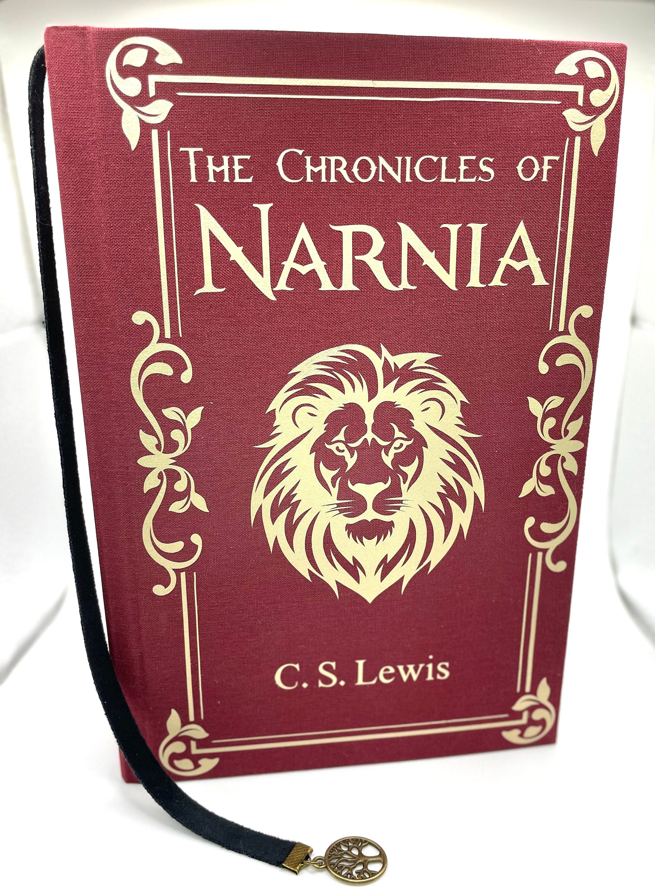 The Chronicles of Narnia by C.S. Lewis Rebound Book, Hardcover Handmade ...