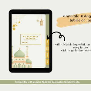 Digital Ramadan Planner Journal for Muslim, Printable Ramadan Planner ...