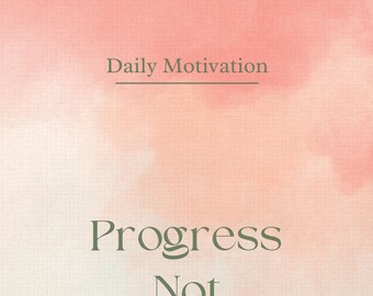 Practice Makes Progress Wall Art Printable Inspirational Quote - Etsy