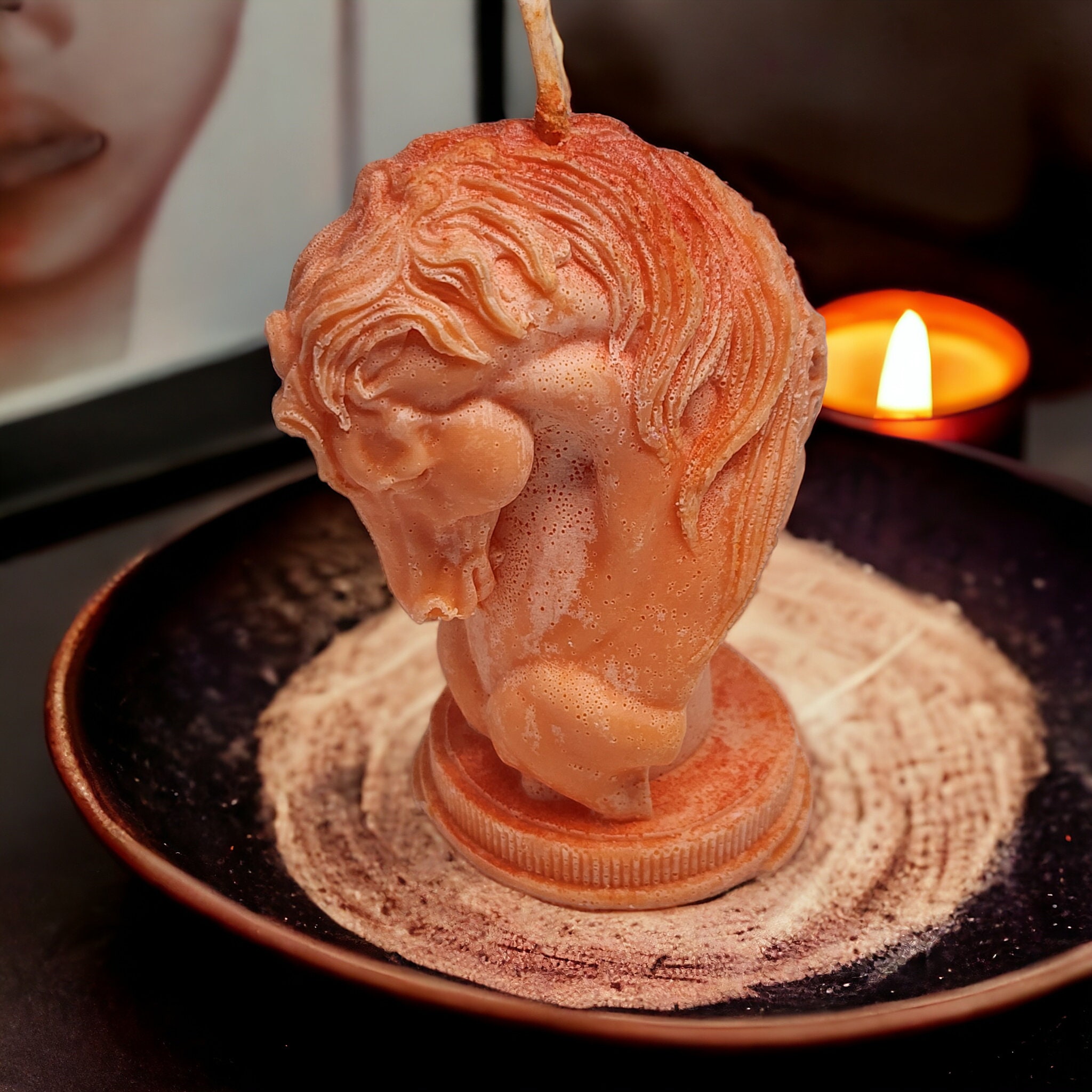 Horse Candle Knight Chess Pillar Candles Equestrian Gifts Home Decor - Etsy