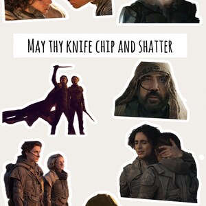 Dune Movie Stickers for Goodnotes, Printing, Digital Download Stick on ...