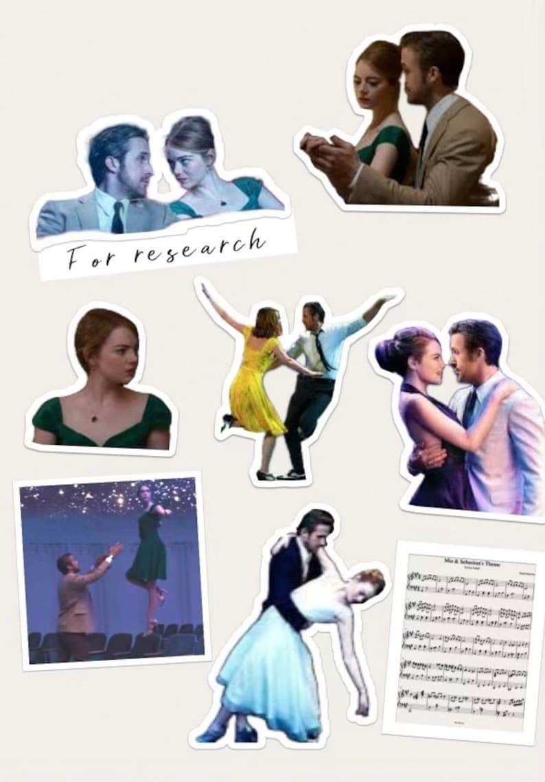 La La Land Movie Stickers for Printing, Digital Download, Goodnotes ...