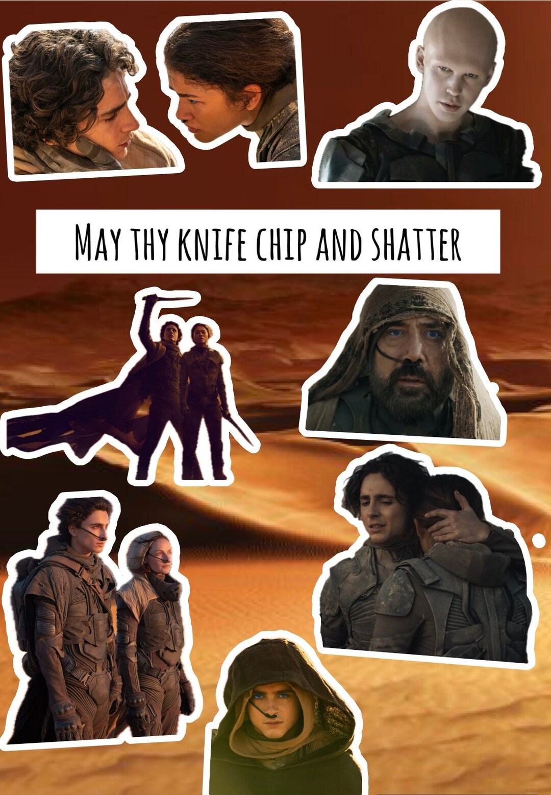 Dune Movie Stickers for Goodnotes, Printing, Digital Download Stick on ...