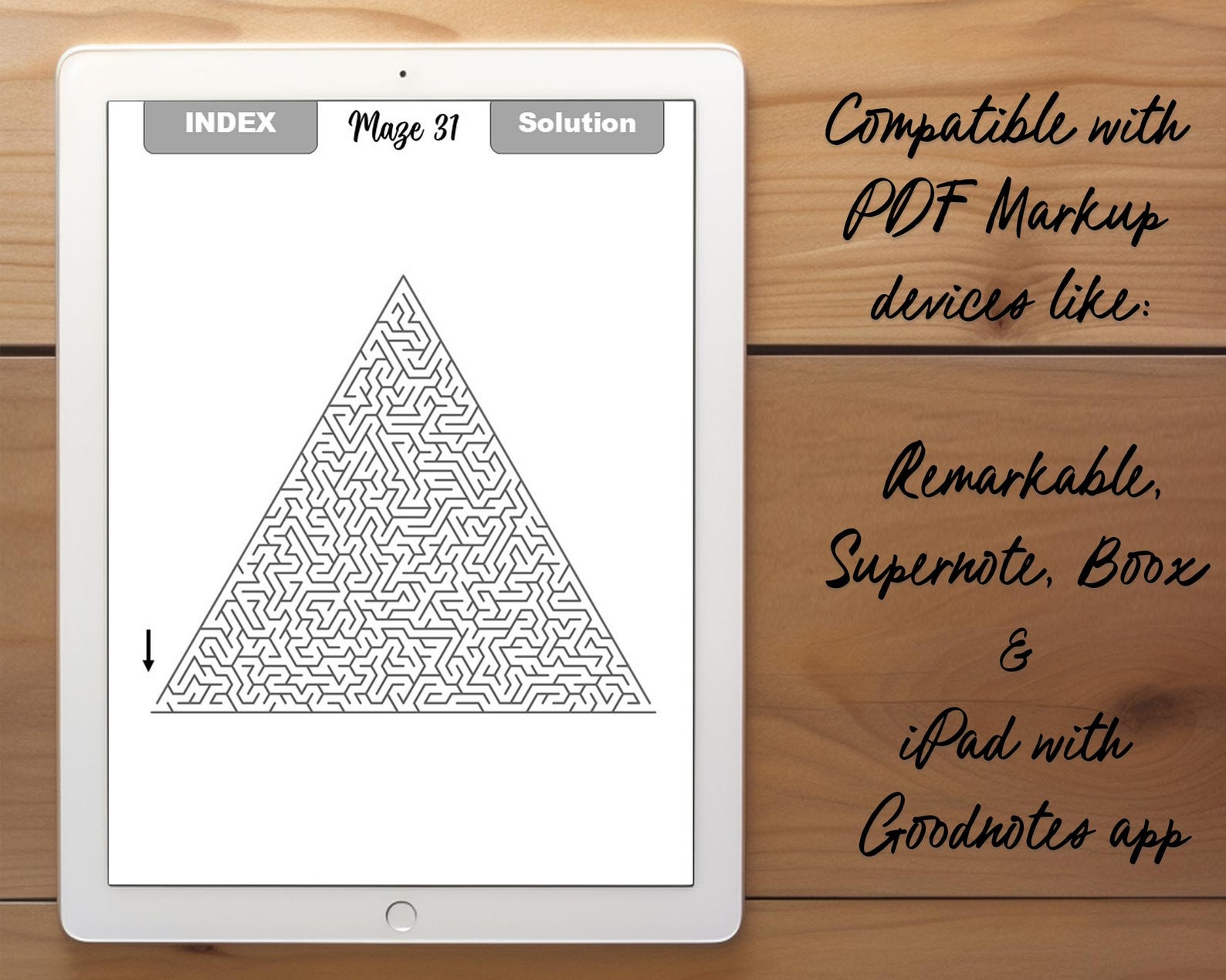 Kindle Scribe 100 Complex Mazes, 5 Types in Interactive PDF With ...