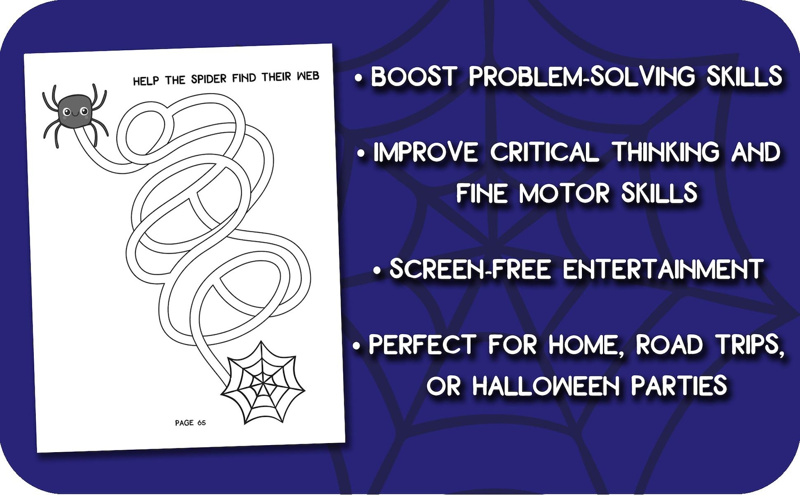 Printable Halloween Mazes for Kids 100 + Spooky and Fall Puzzles for ...