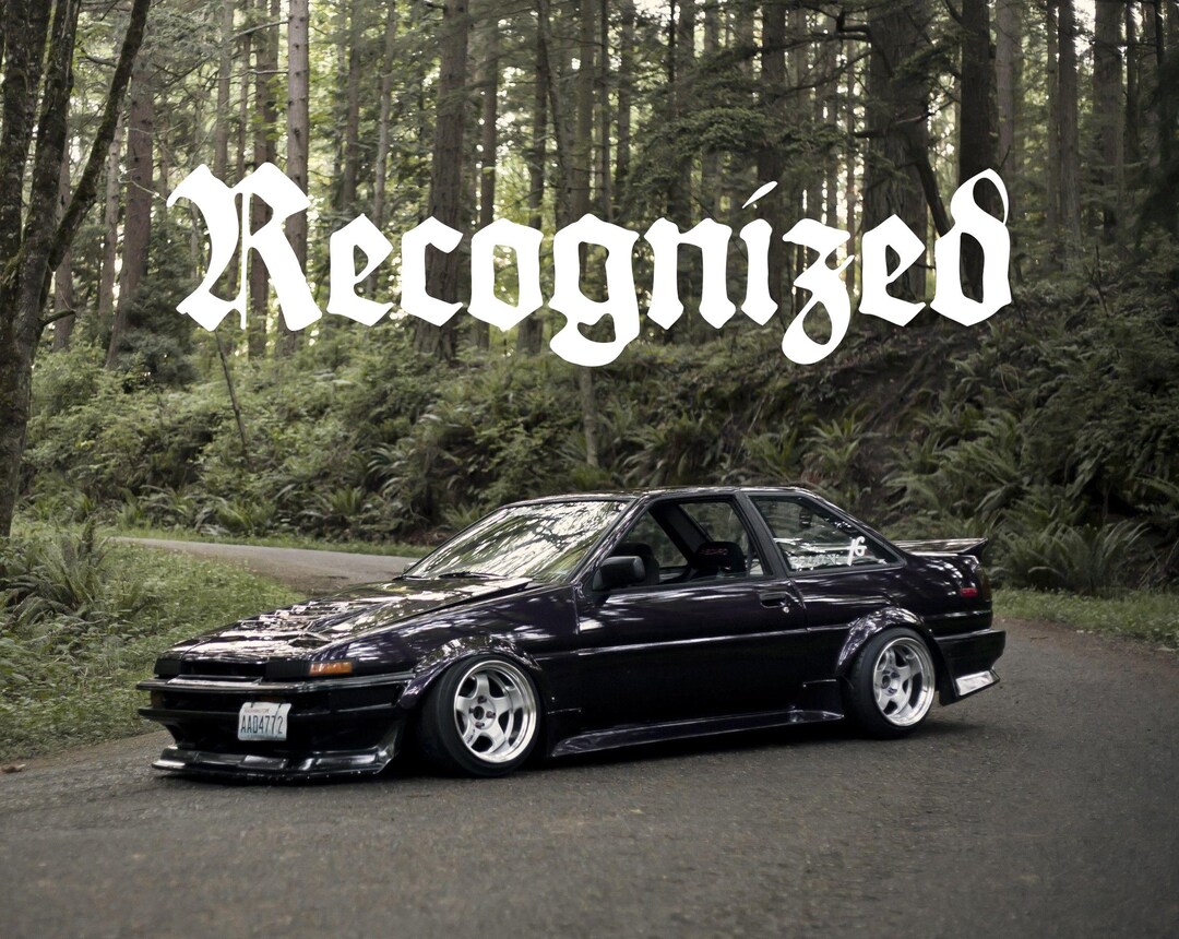 Recognized Old School Car Sticker Decal - Etsy