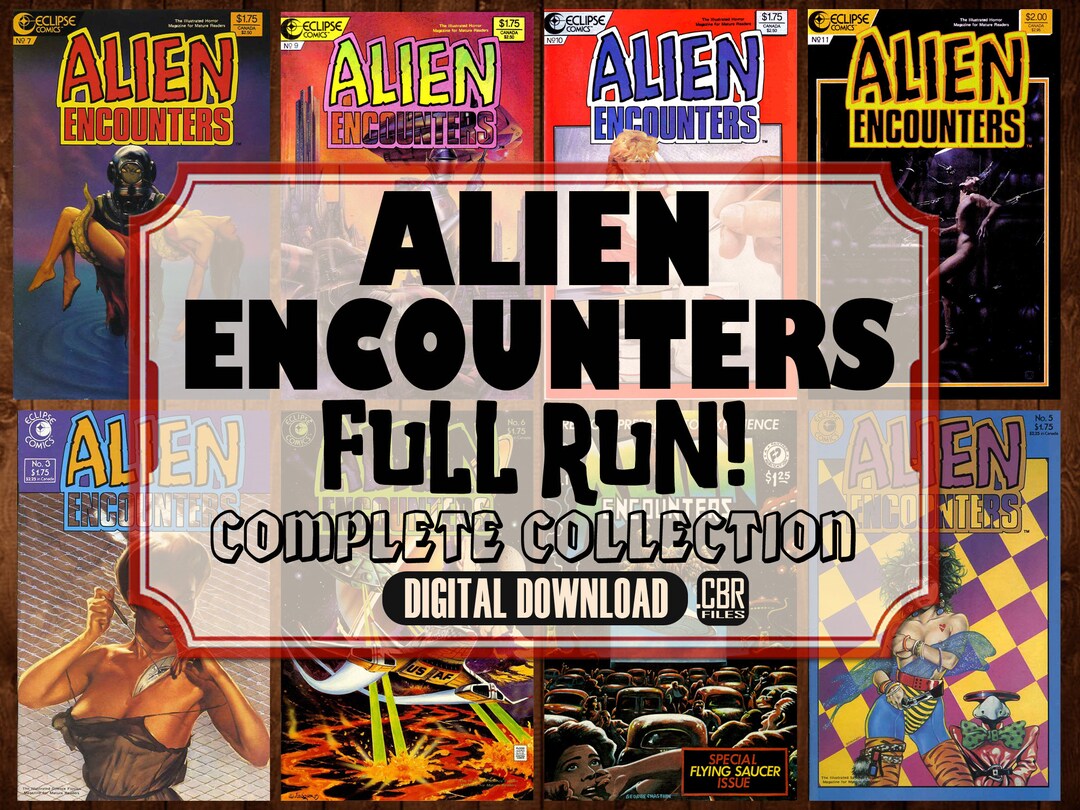 Alien Encounters Comic Series Full Run Complete Collection, All 141 ...