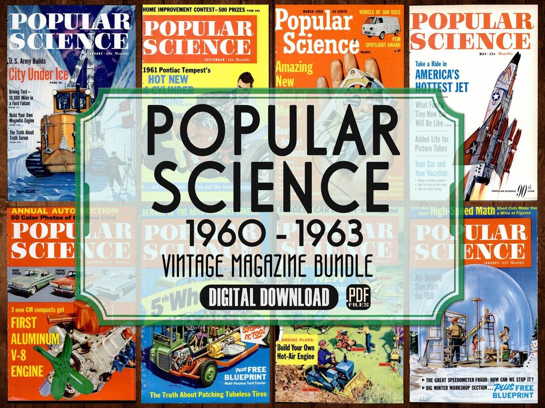 Popular Science Magazine Bundle 1960-1963 48 Issues Total. See ...