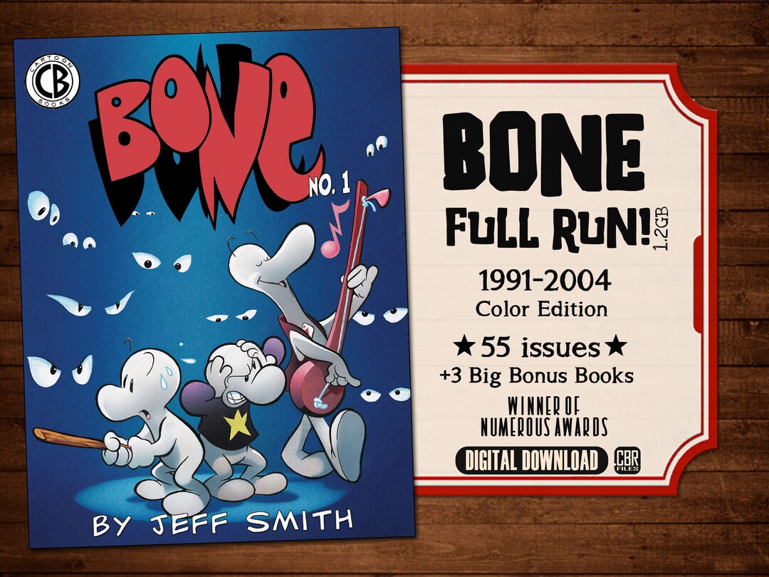 Bone Comic Mega-pack euro-comics Full Run at 55 Issues 3 Big Bonus ...
