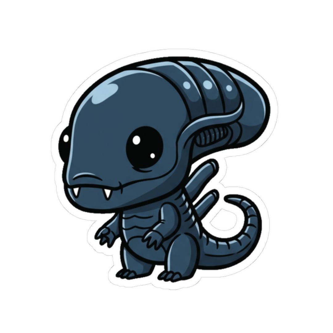 Cute Alien Xenomorph Sticker, Cute Sci-fi Decals for Laptops, Water ...