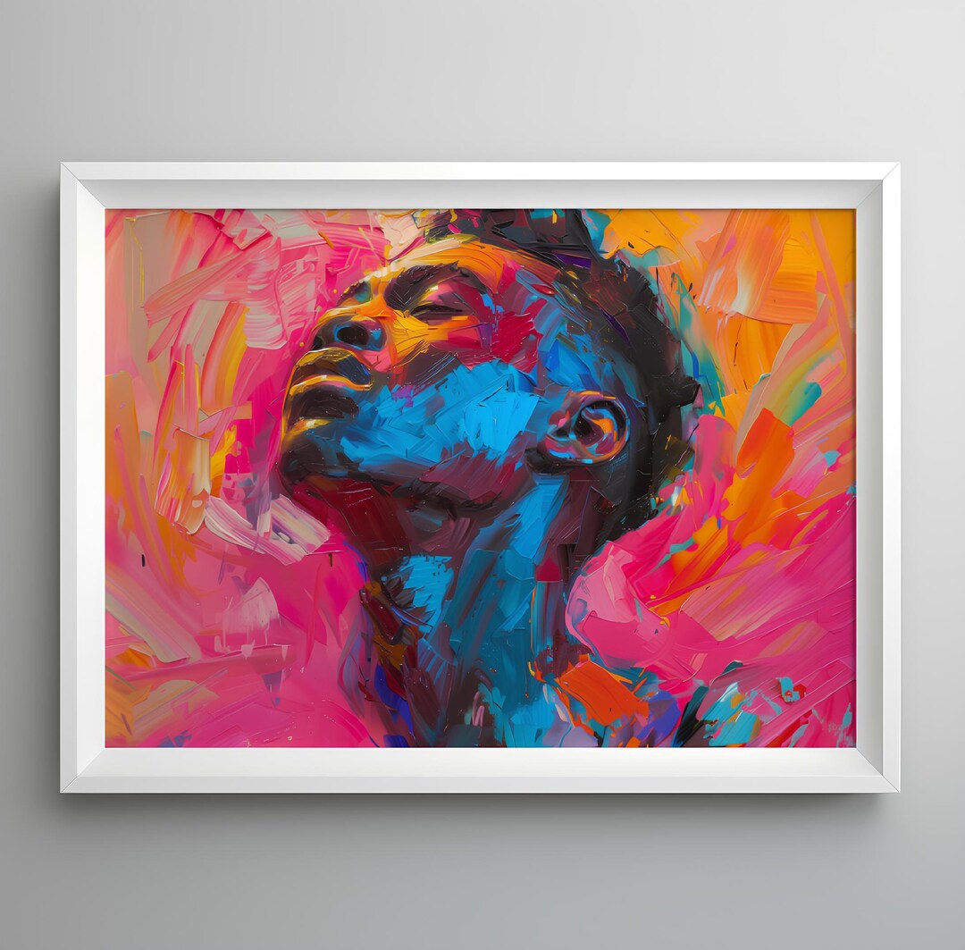 Painting Pop Art Human Portrait V1 Printable Painting Pop Art Wall ...