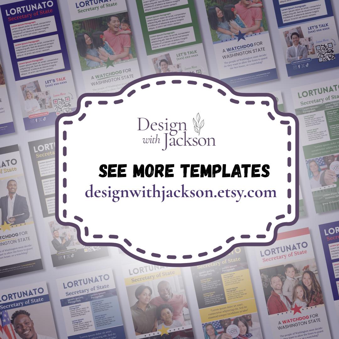 Editable Political Postcard Template: 9x6 Mailer (canva, Digital ...