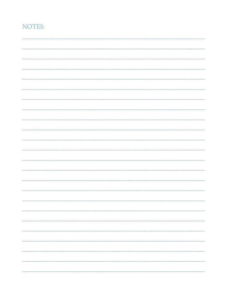 Daily Digital Journal, Self Care and Notes Section, Downloadable PDF - Etsy