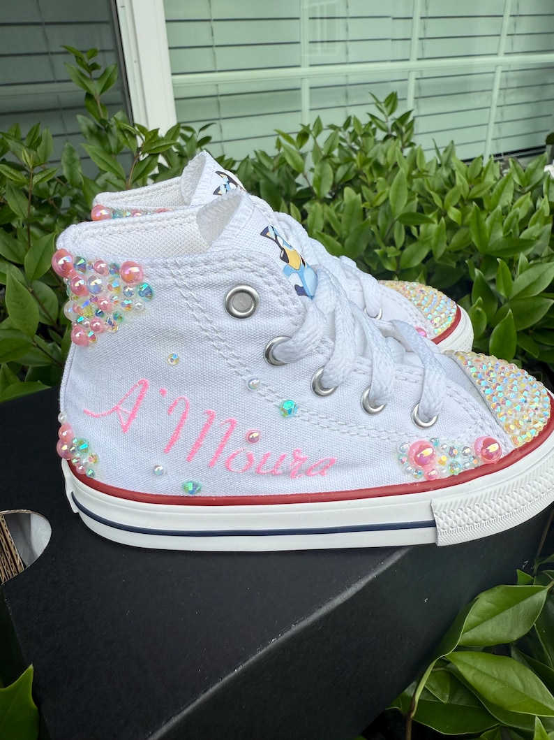 Kids Custom Bedazzled Bling Converse | Sparkle in Every Step! - Etsy