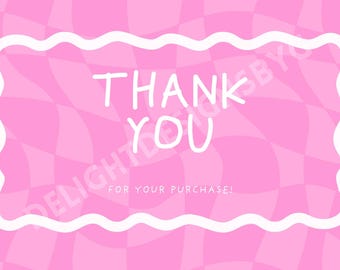 Hippie Retro Thank You Card - Etsy