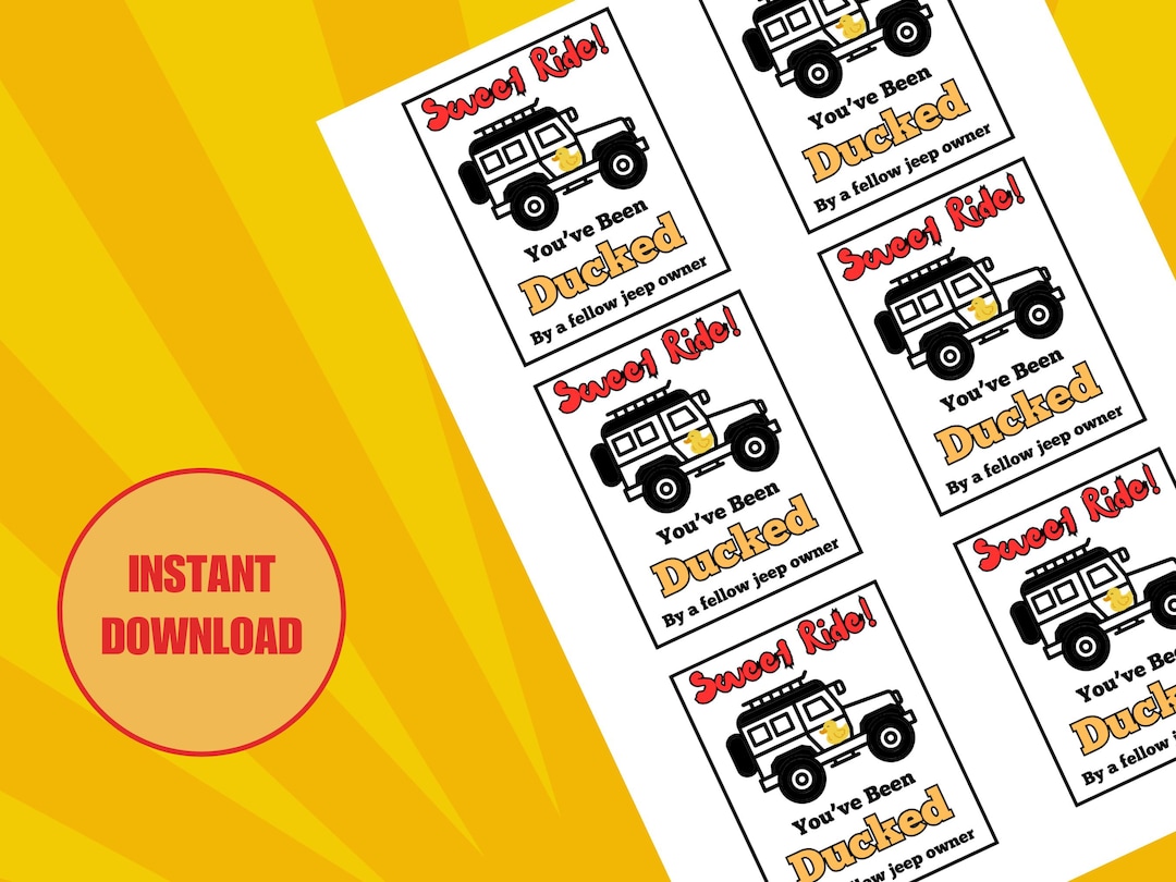 Jeep Duck Tags - Etsy