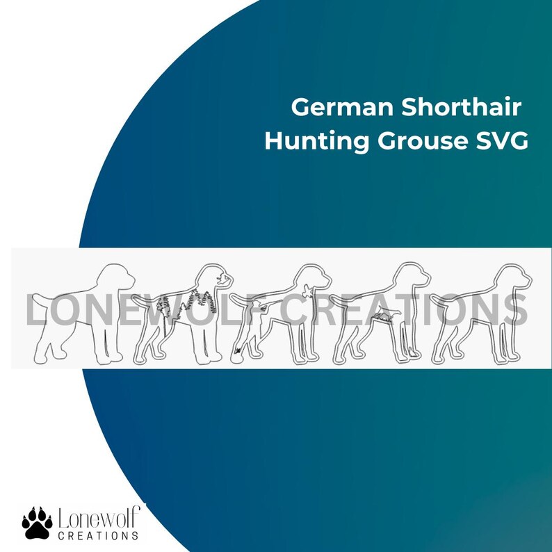 German Shorthair Hunting Grouse SVG Digital File Laser Cut Wood Art ...
