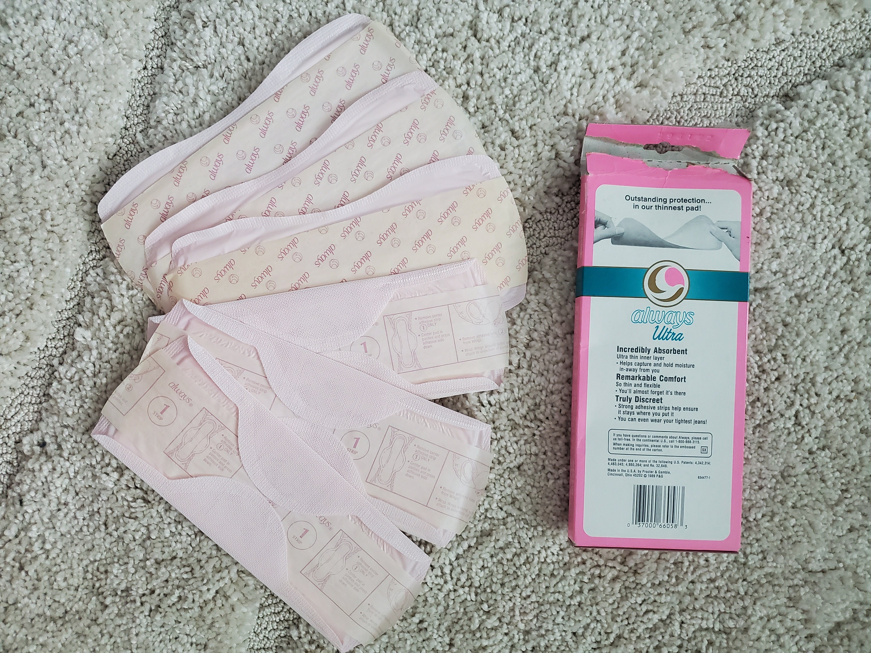 Always 1980s Vintage Maxi Pad Box Trial Size - Etsy