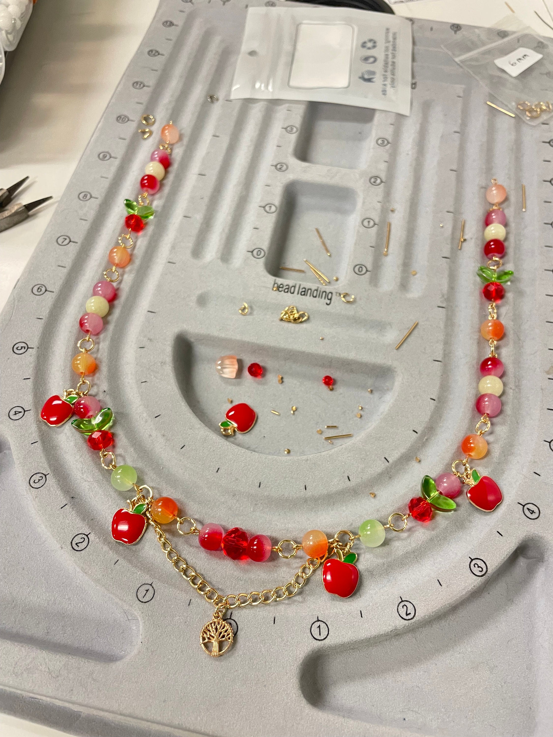 Red Applejack MLP Apples Gold Handmade Necklace - Etsy