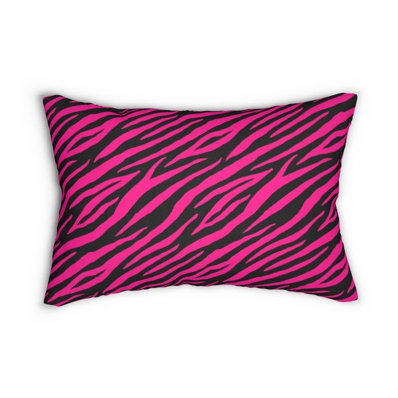 Hot Pink Zebra Print Y2k Decorative Pillow - Etsy