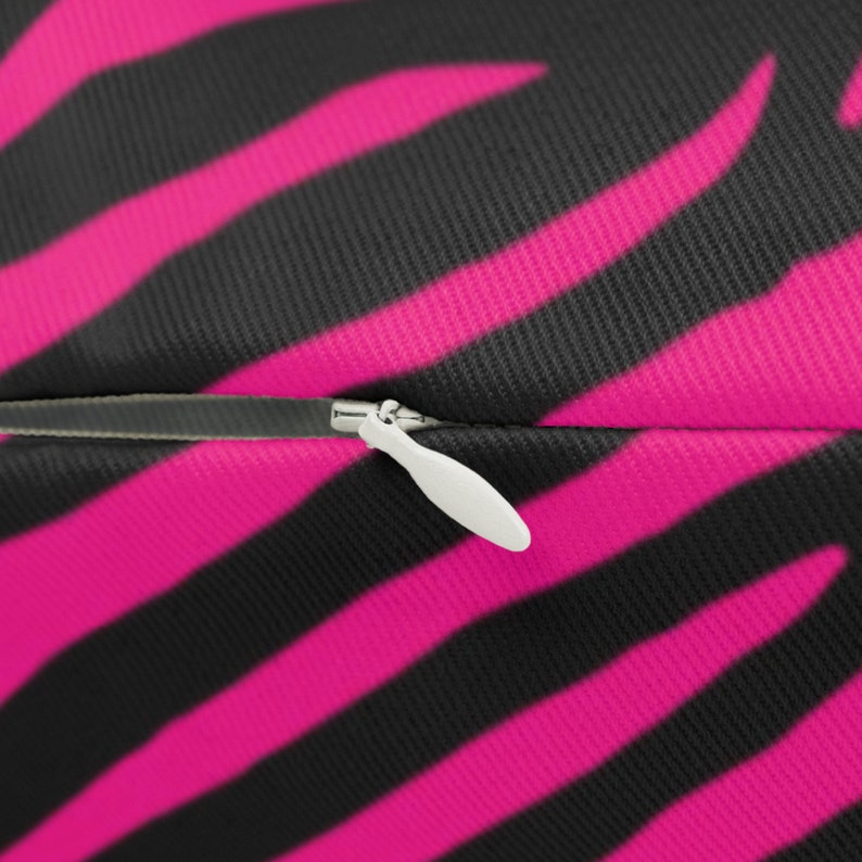 Hot Pink Zebra Print Y2k Decorative Pillow - Etsy