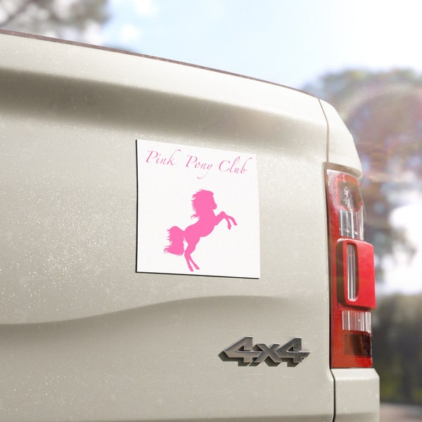 Pink Pony Club Sticker Car - Etsy