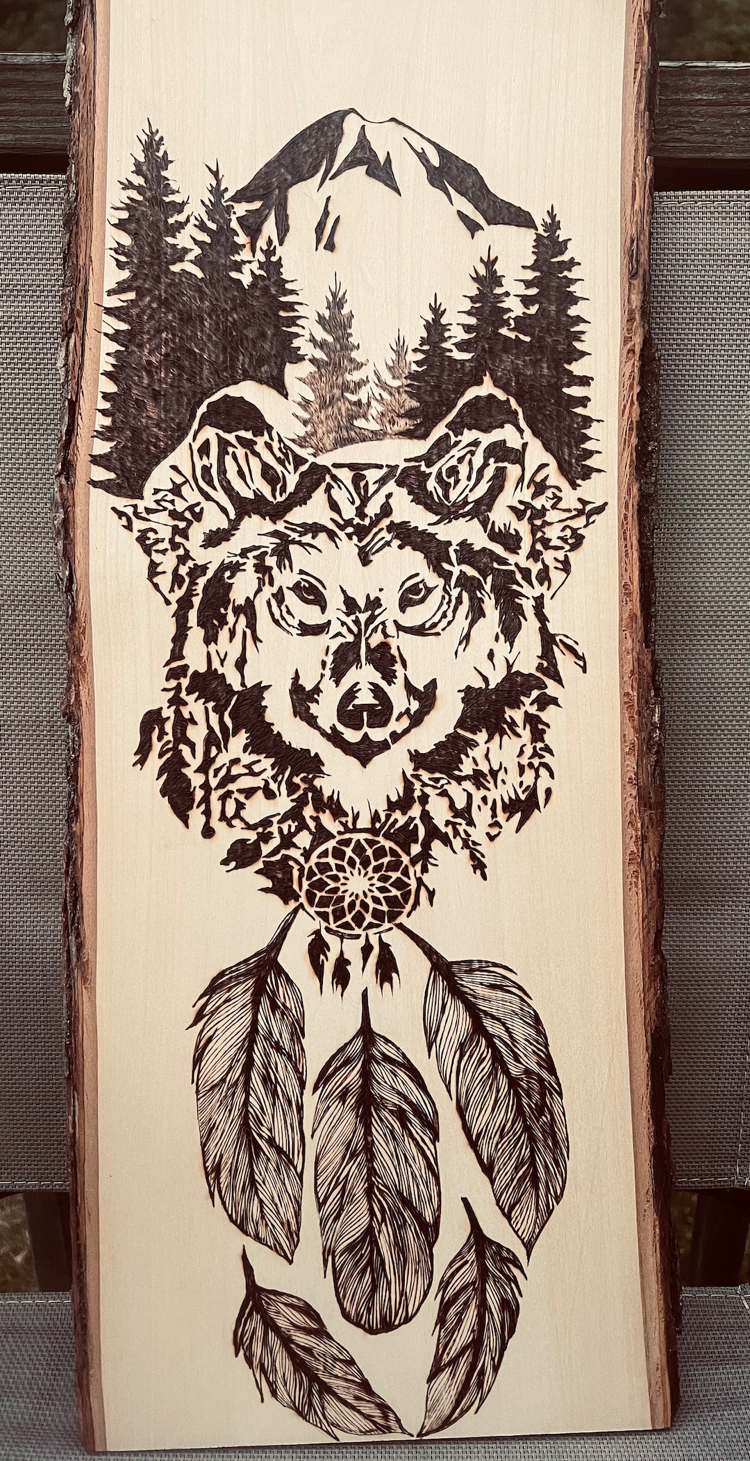 Pyrography Wolf - Etsy