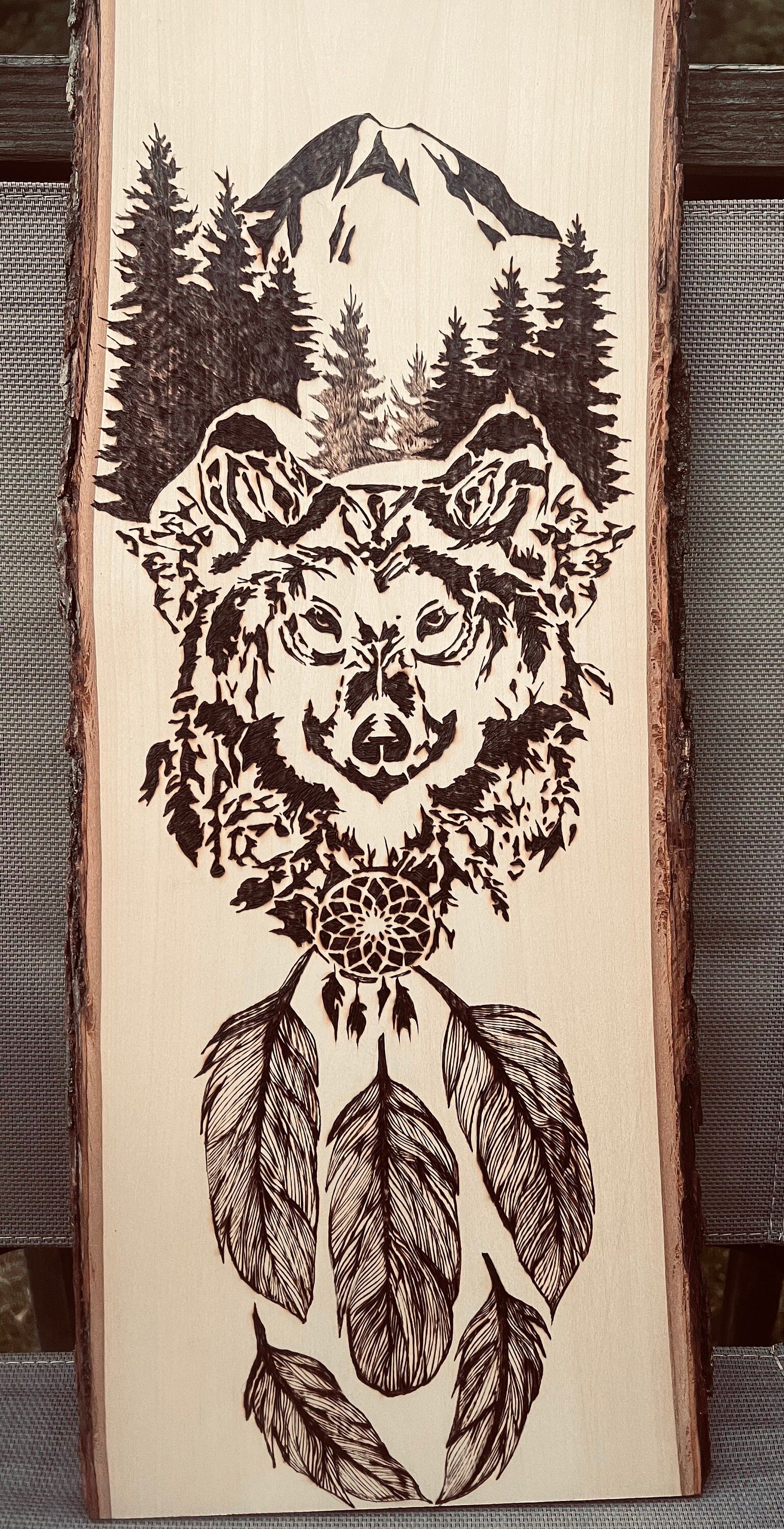 Pyrography Wolf - Etsy