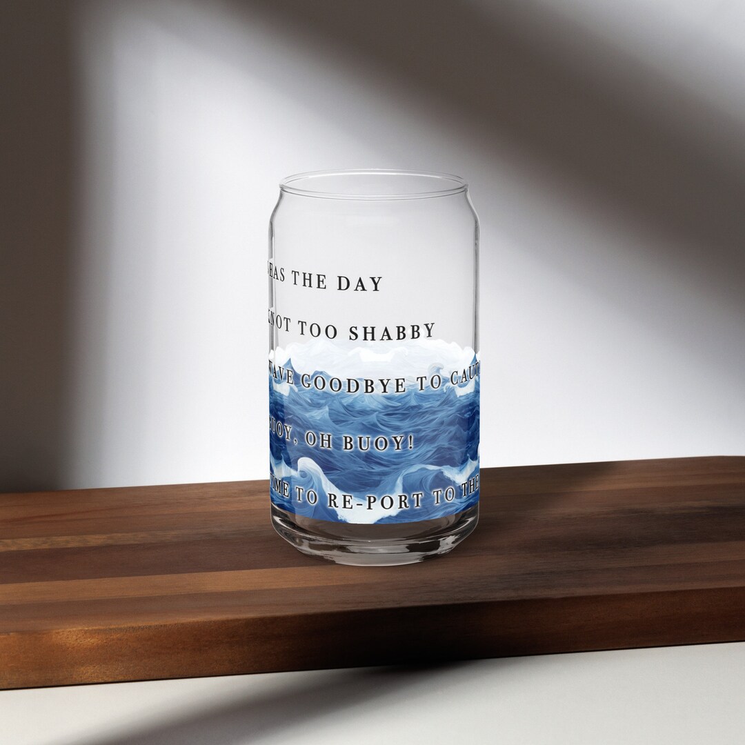 Sea and Ocean Puns - Can-shaped Glass - Etsy