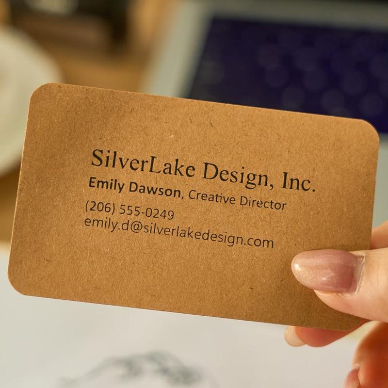 Custom Stamp Business Card - Etsy