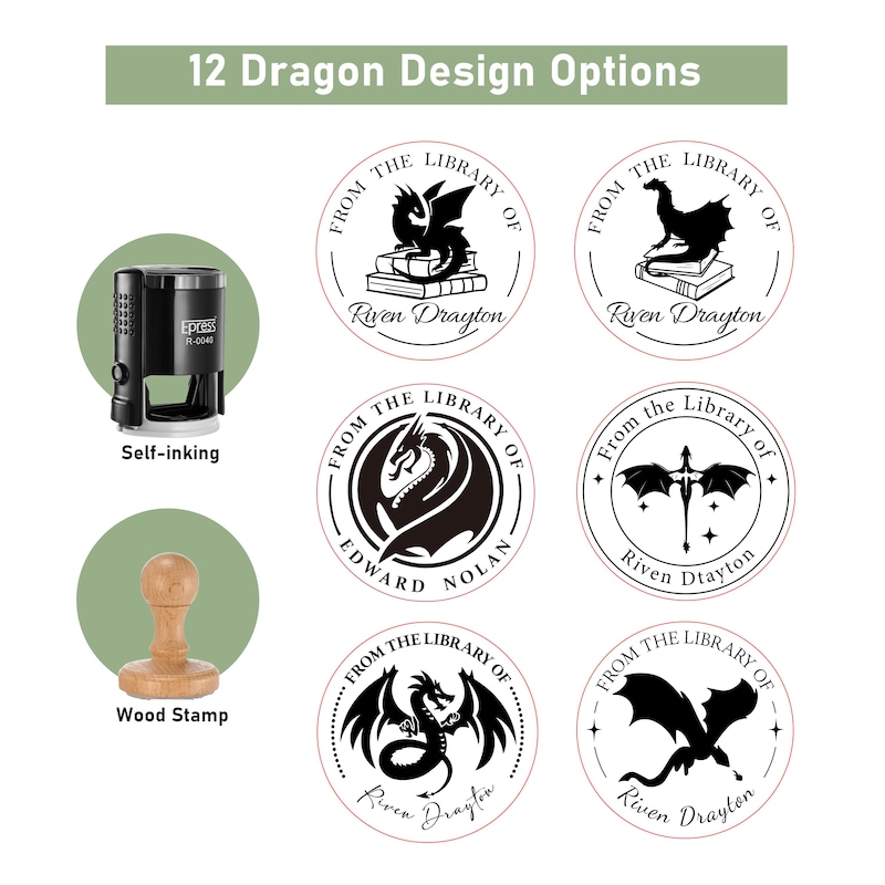 Dragon Stamp - Etsy