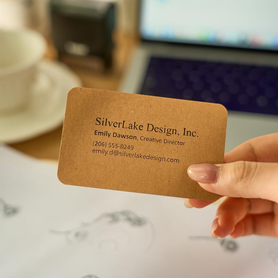Custom Business Card Stamp – Personalized Company Logo Stamp for ...