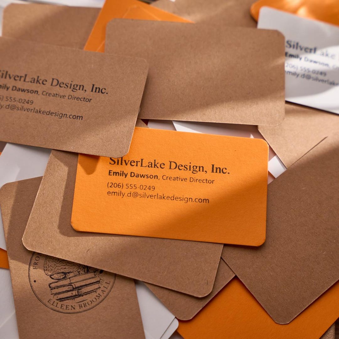 Custom Business Card Stamp – Personalized Company Logo Stamp for ...