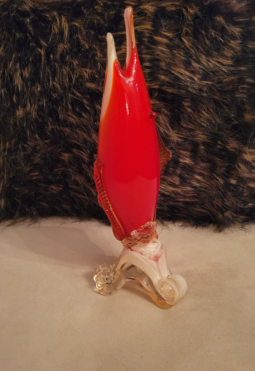 Vintage Murano Glass Shark Fish Vase - Etsy
