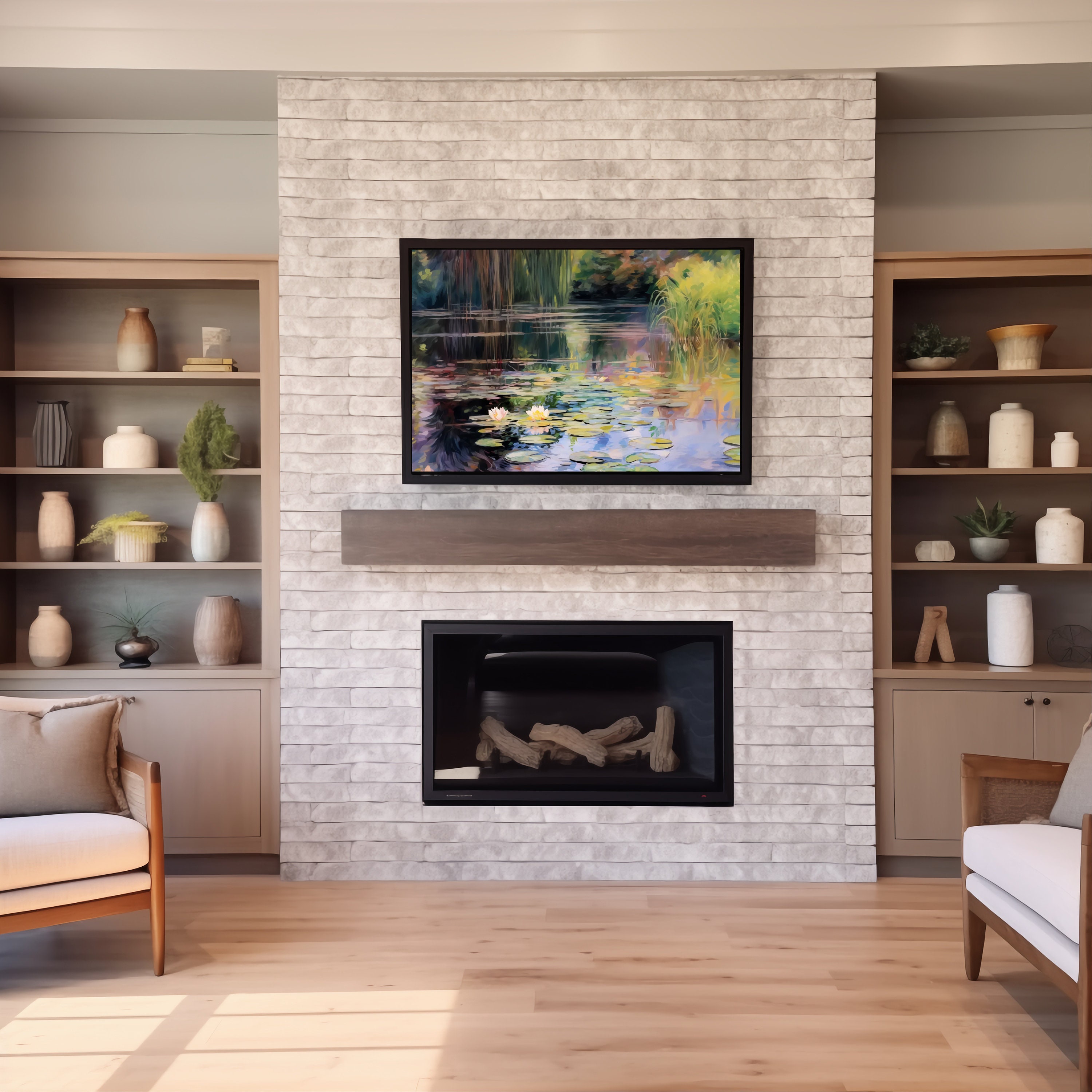 Samsung Frame TV Art, Landscape Painting, Spring Wall Art, Spring Decor ...