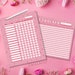 Printable Cute Habit Tracker Pink Monthly Habit Tracker Heart Flower ...
