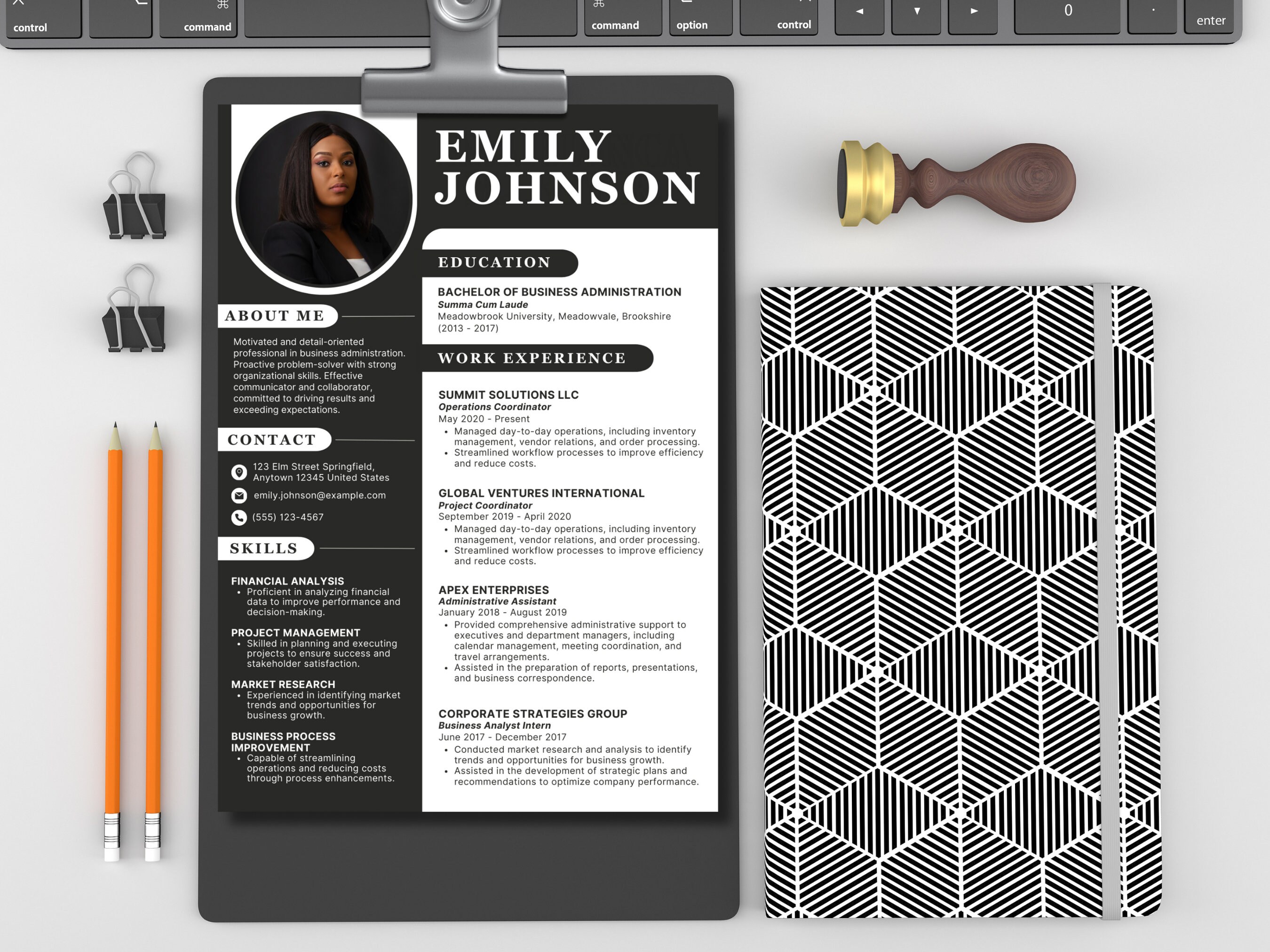 Professional Resume Template for Job Seekers, Simple and Modern Resume ...