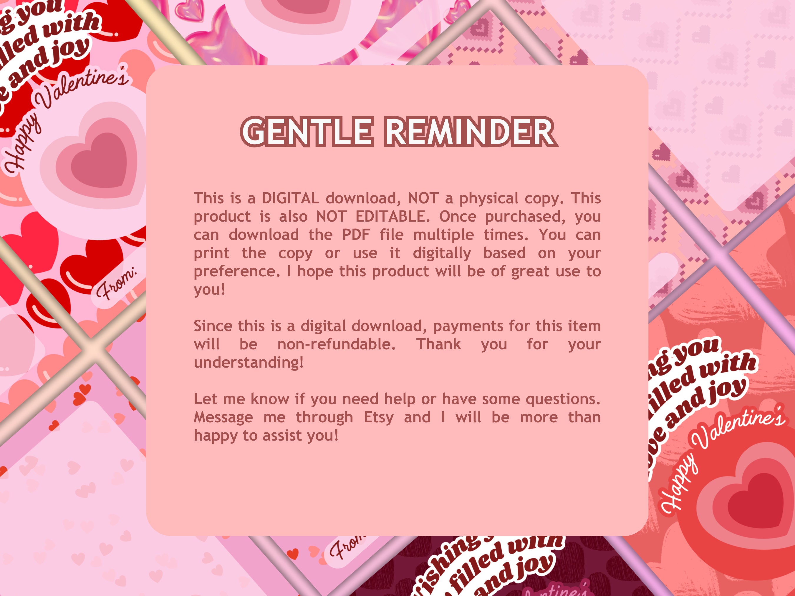 Printable Valentine’s Day Cards Cute Pink Valentine Cards for Her ...