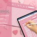 Printable Cute Habit Tracker Pink Monthly Habit Tracker Heart Flower ...