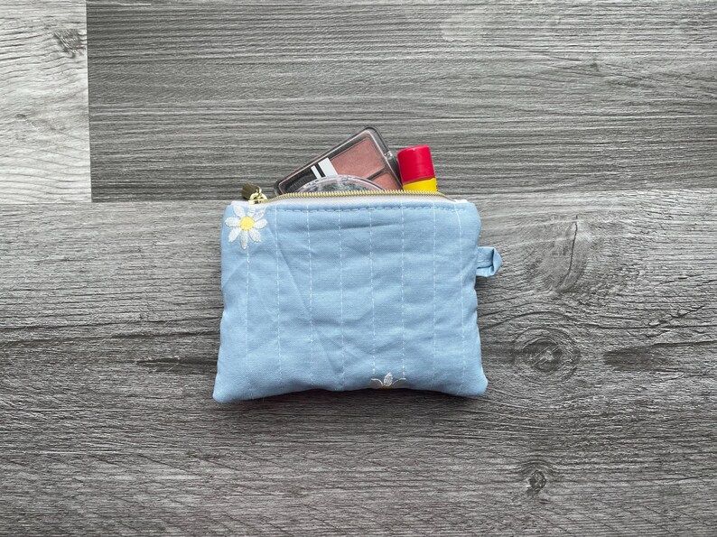 Handmade Quilted Cotton Coin Purse: Mini Zipper Pouch - Etsy New Zealand