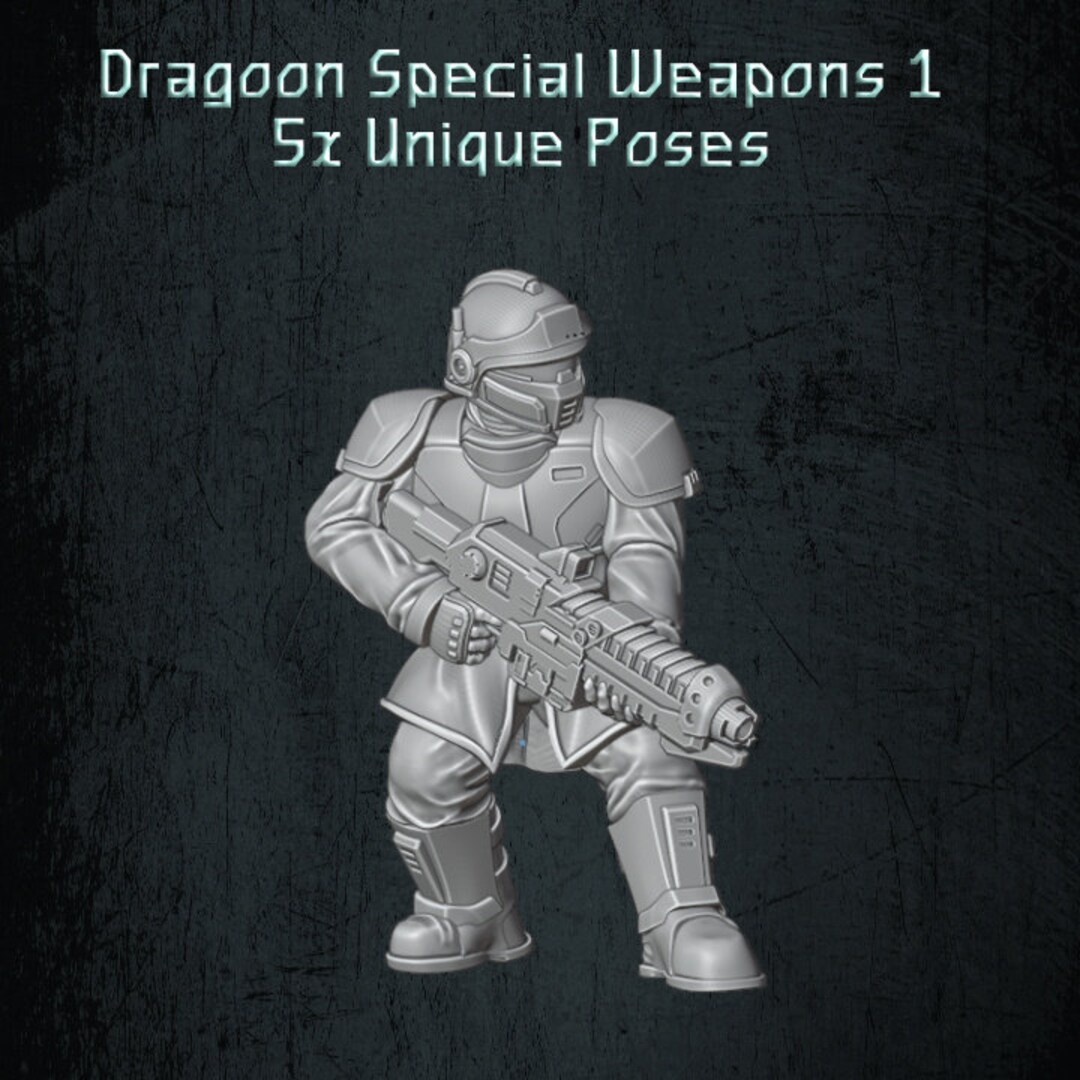 Dragoon Infantry Special Weapons Pack 1 5 Man Squad - Etsy