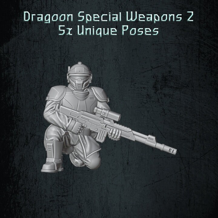 Dragoon Infantry Special Weapons Pack 2 5 Man Squad - Etsy
