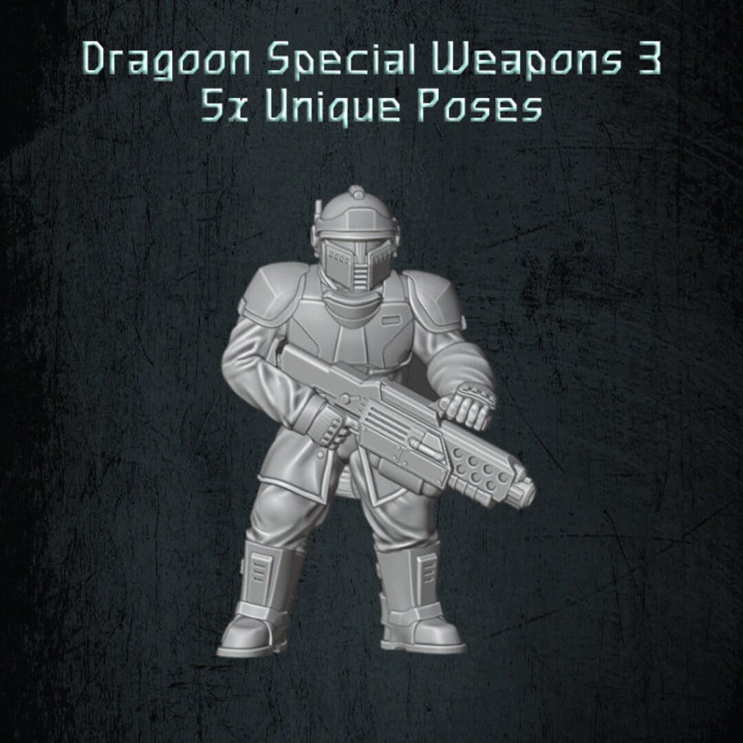 Dragoon Infantry Special Weapons Pack 3 5 Man Squad - Etsy