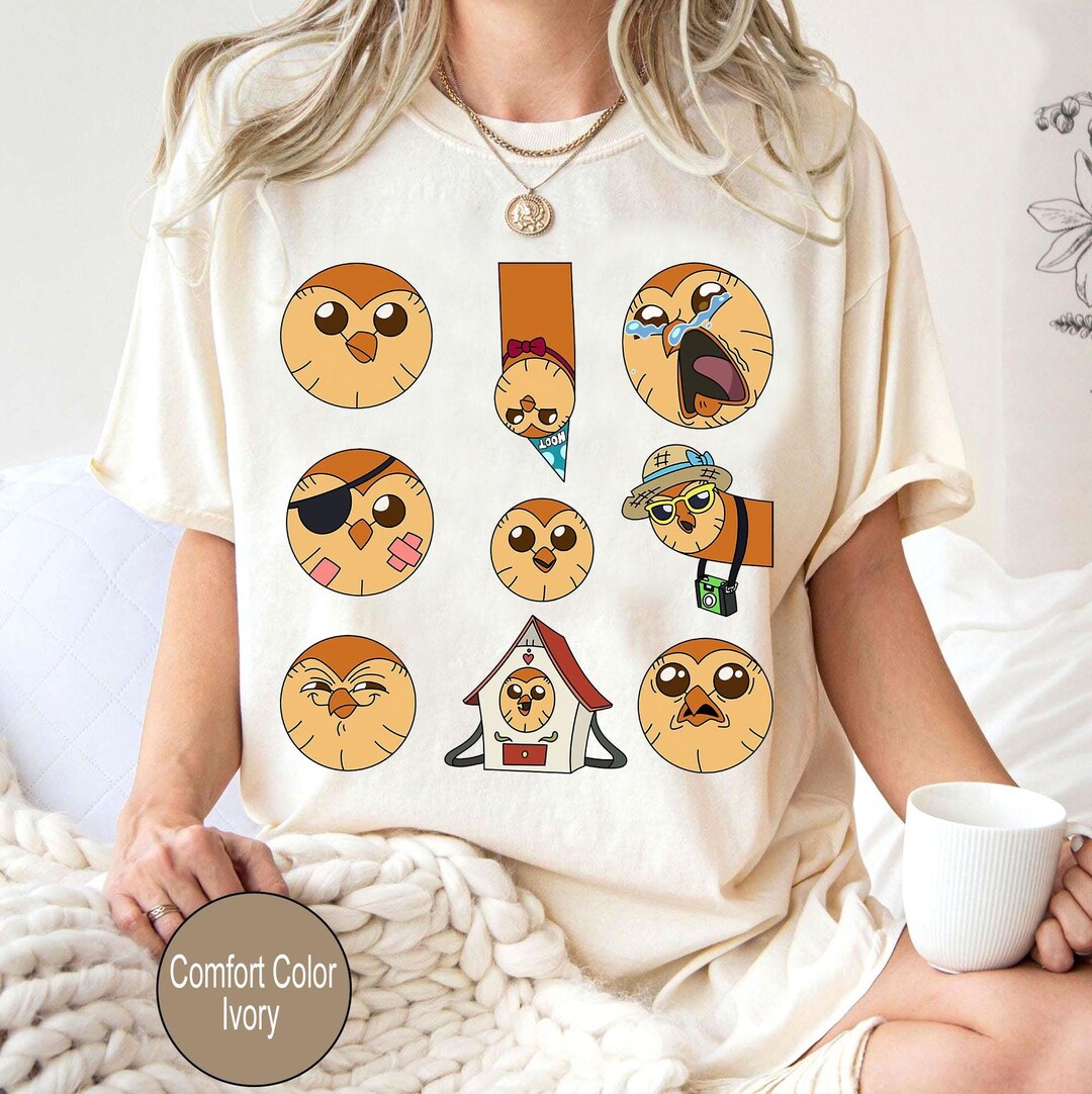 Disney the Owl House Hooty Collection Classic T-shirt, the Owl House ...